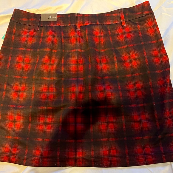 Maurices | Skirts | Nwt Red Plaid Mini Skirt School Girl Style With Thigh High Bundle | Poshmark